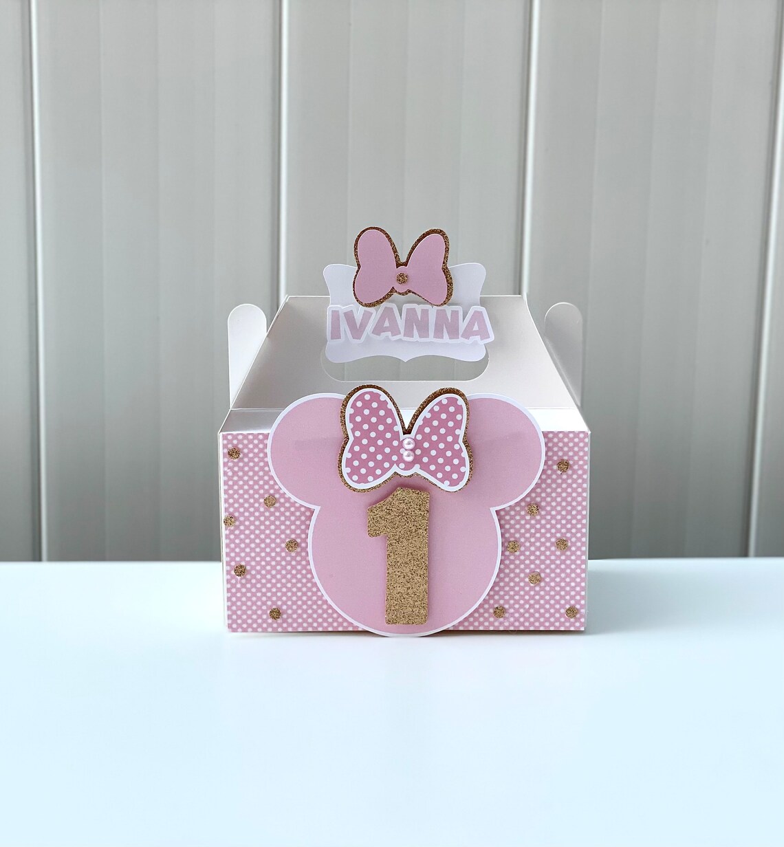 Custom Minnie Mouse Favor Boxes / Party Supplies Minnie Mouse - Etsy
