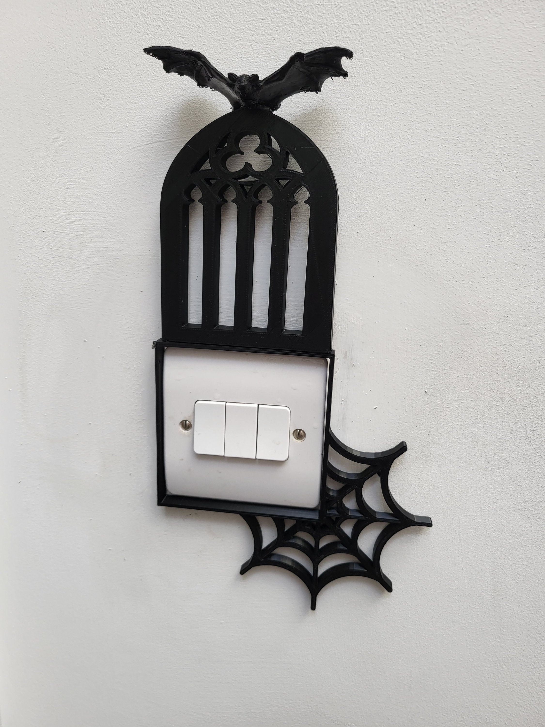 3d Printed Gothic Light Switch Frame. Goth Window Flying Bat - Etsy UK