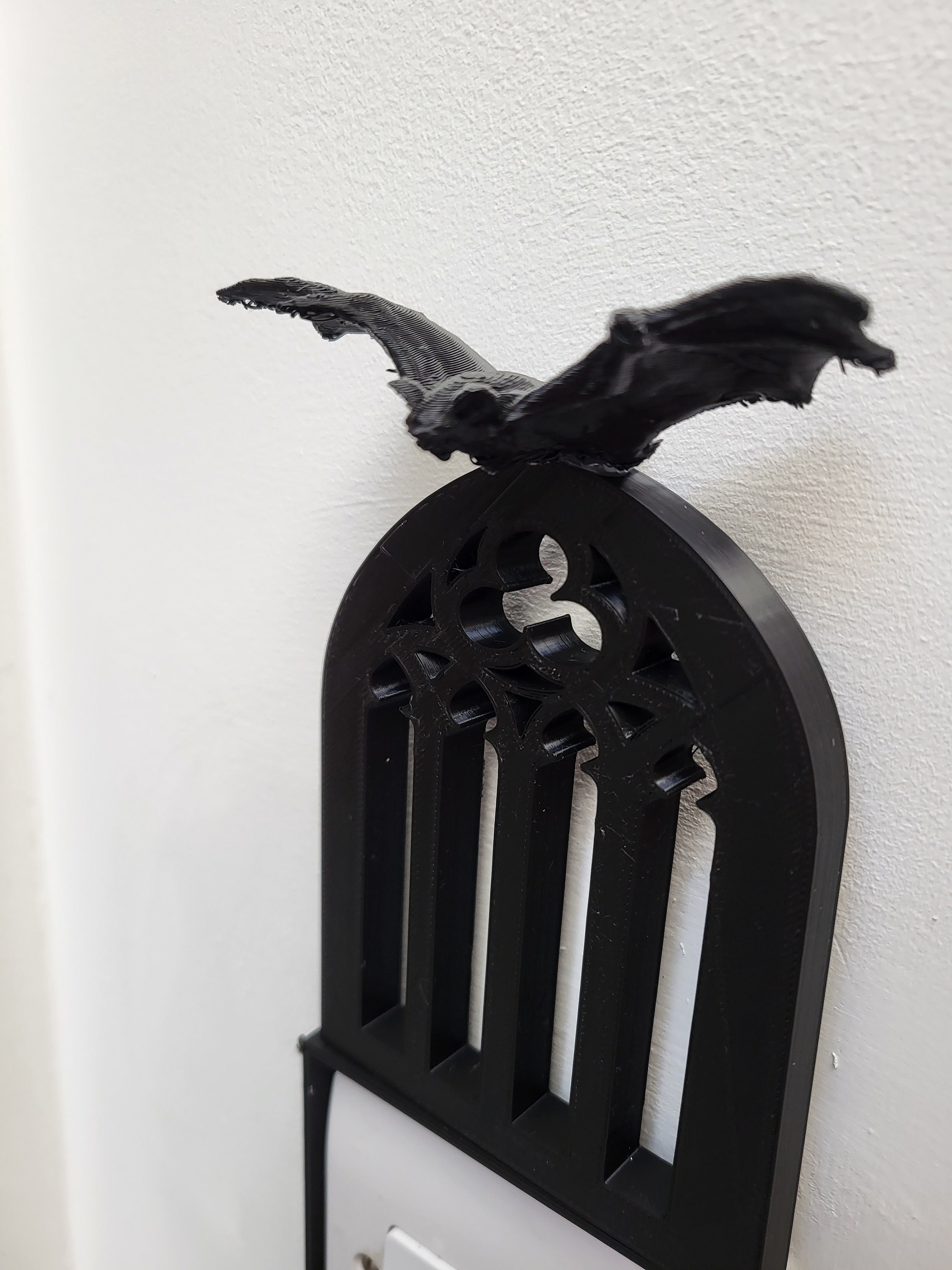 3d Printed Gothic Light Switch Frame. Goth Window Flying Bat - Etsy UK