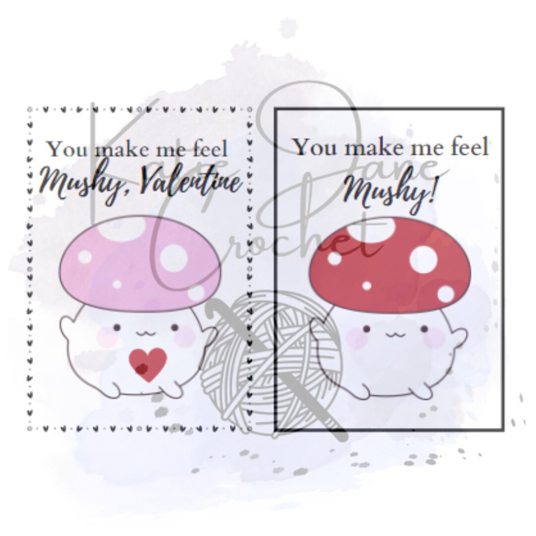 Mushroom Digital Card Printable, Mushie Boi Valentine Printable ...