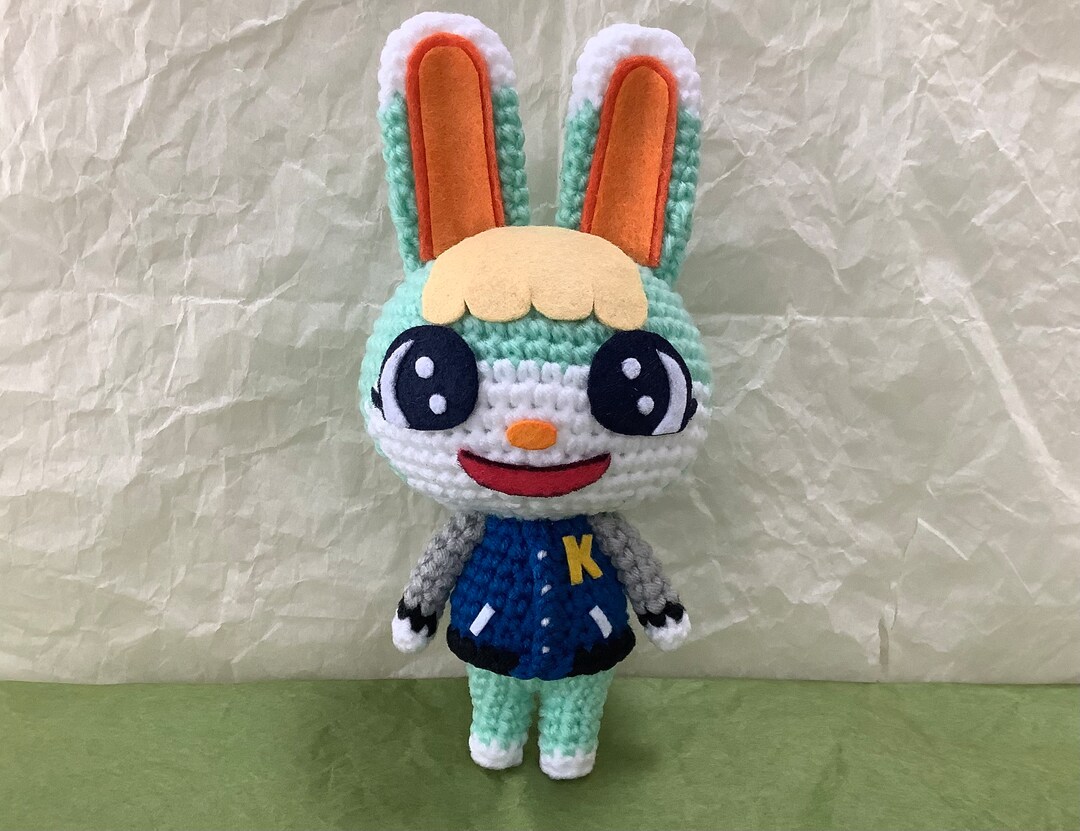 Handmade Animal Crossing Amigurumi Crochet Plush Toy (sasha the Rabbit ...