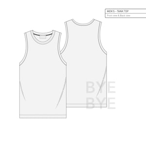 MEN'S TANKTOP - Fashion Design Flat Sketches to Download - Technical ...