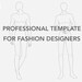 Male Fashion Figure Template Fashion Croquis 4 - Etsy