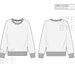 UNISEX SWEATER Fashion Design Flat Sketches to Download Technical CAD ...