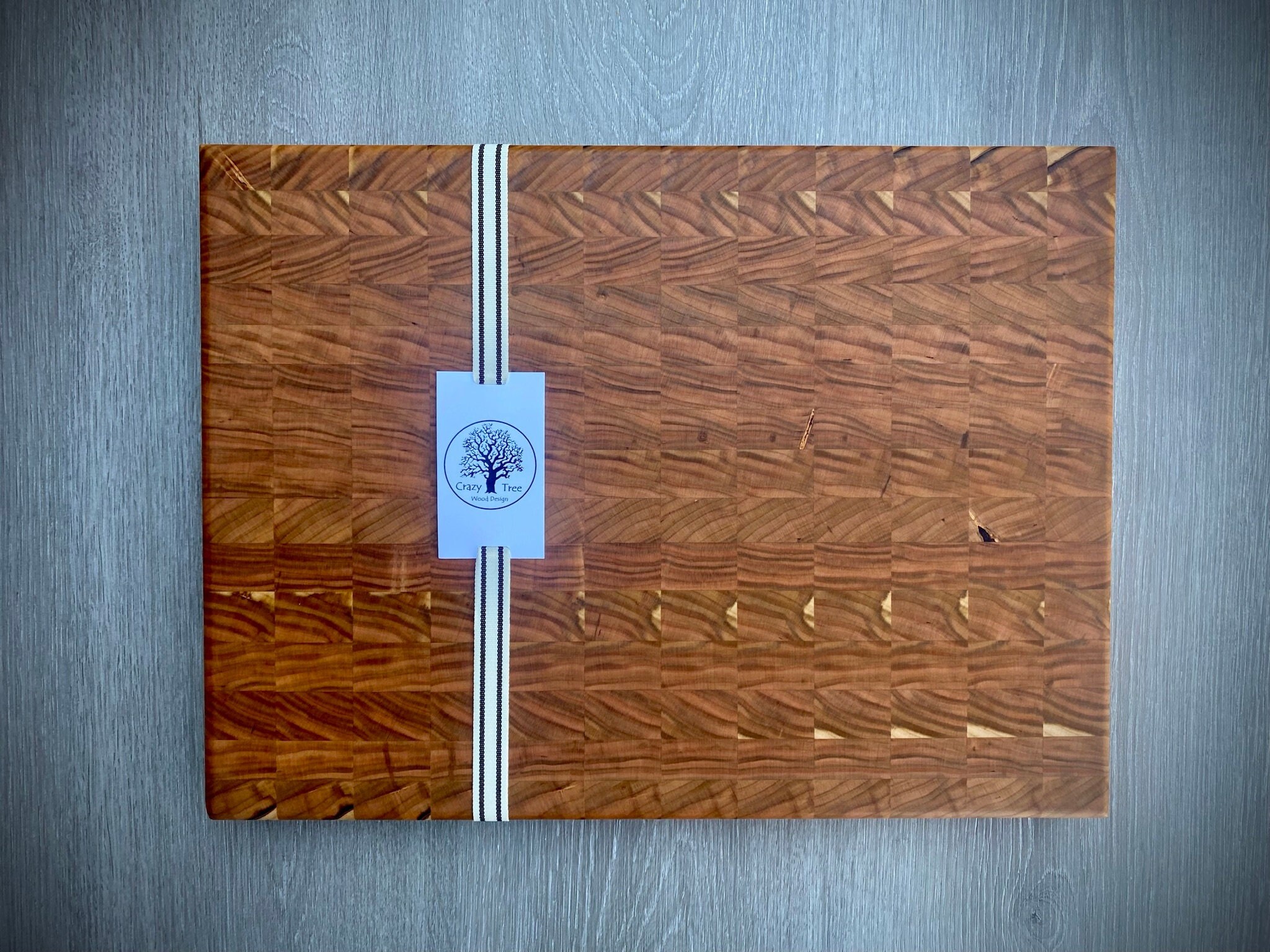 Cherry End Grain Cutting Board - Etsy