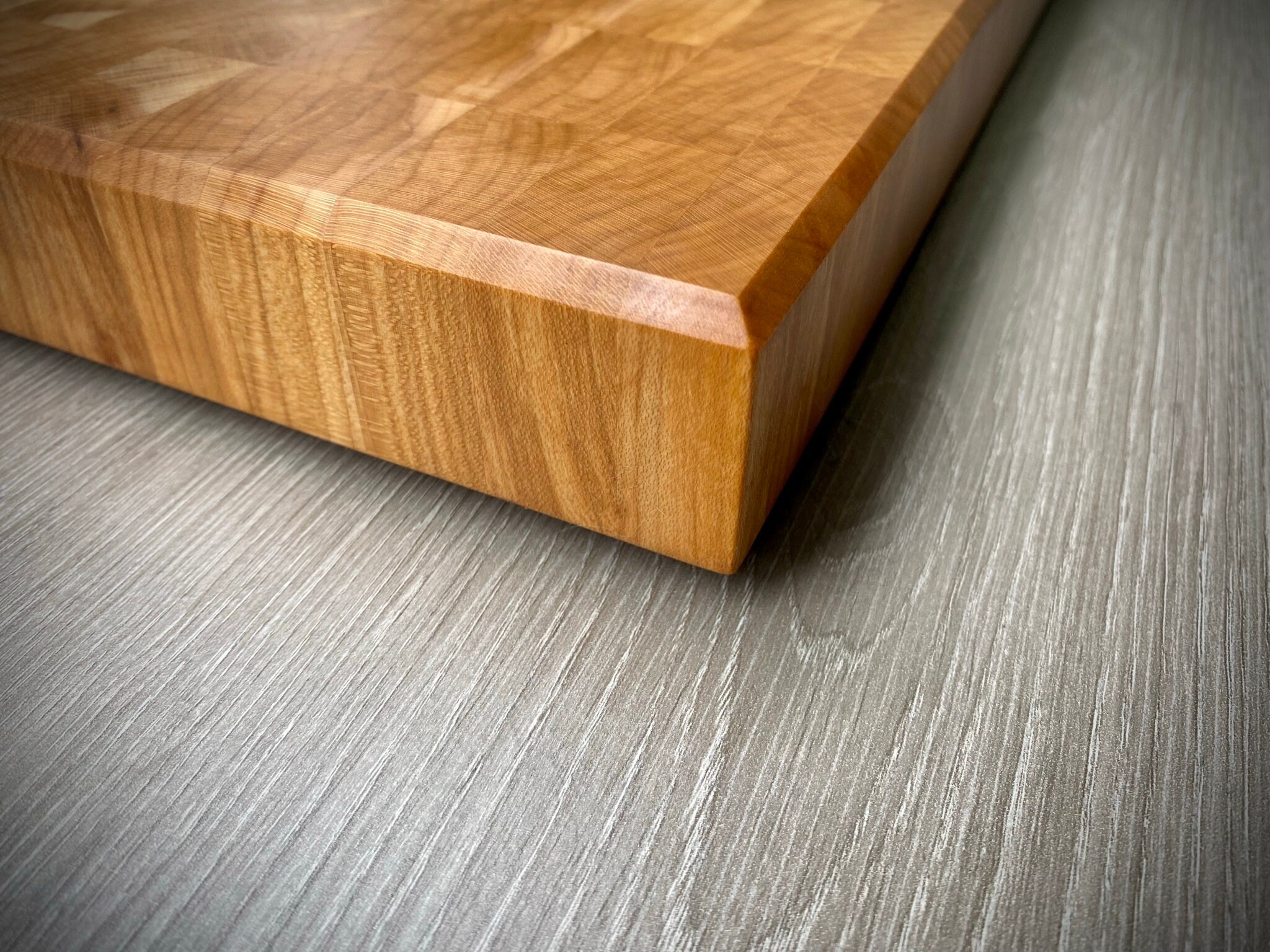 Cherry End Grain Cutting Board - Etsy