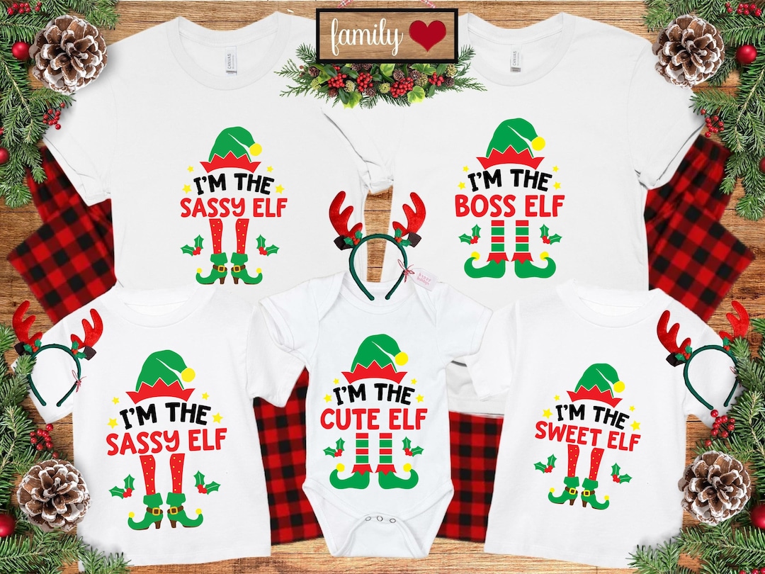 Custom Elf T-shirt, I Am the Custom Elf Shirt, Christmas Family Party ...