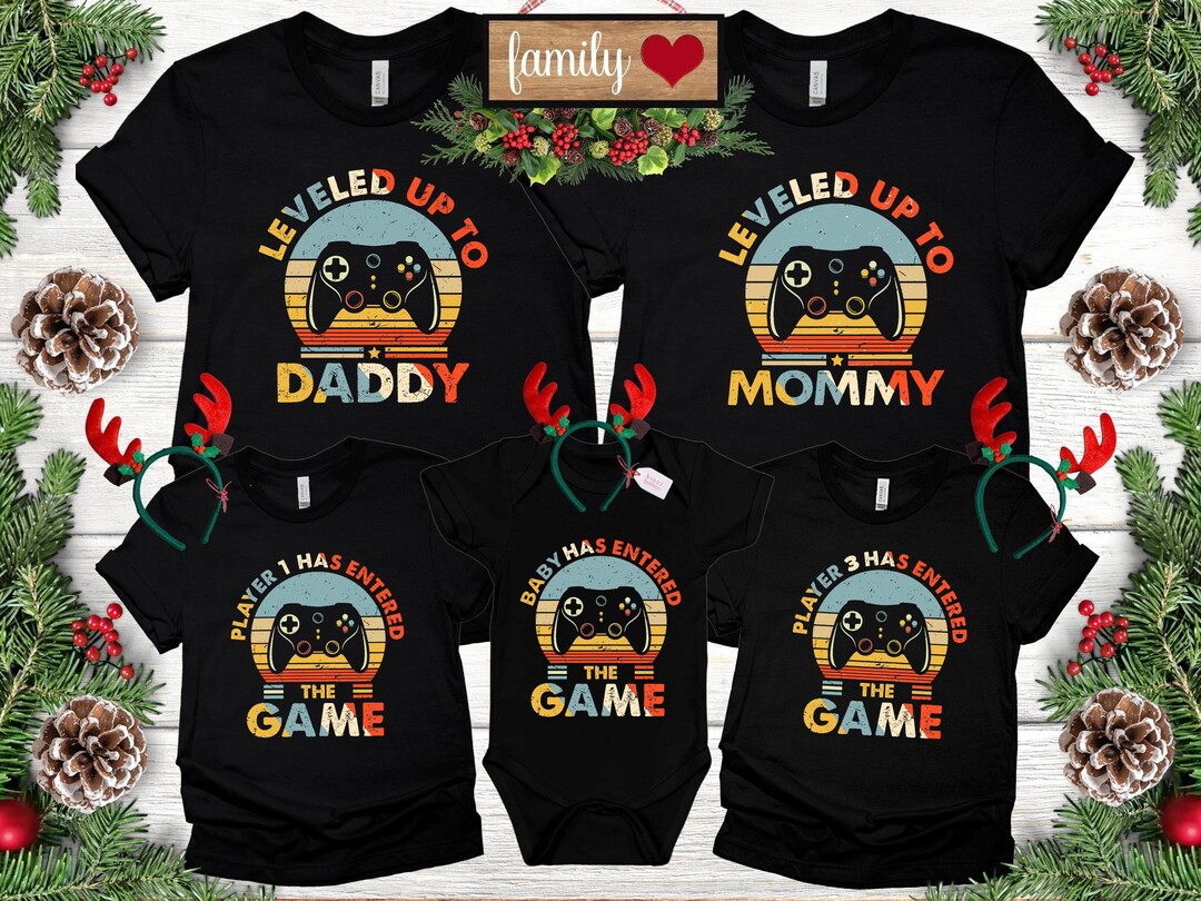 Leveled up to Mommy Player 2 Has Entered the Game Shirt, Matching ...