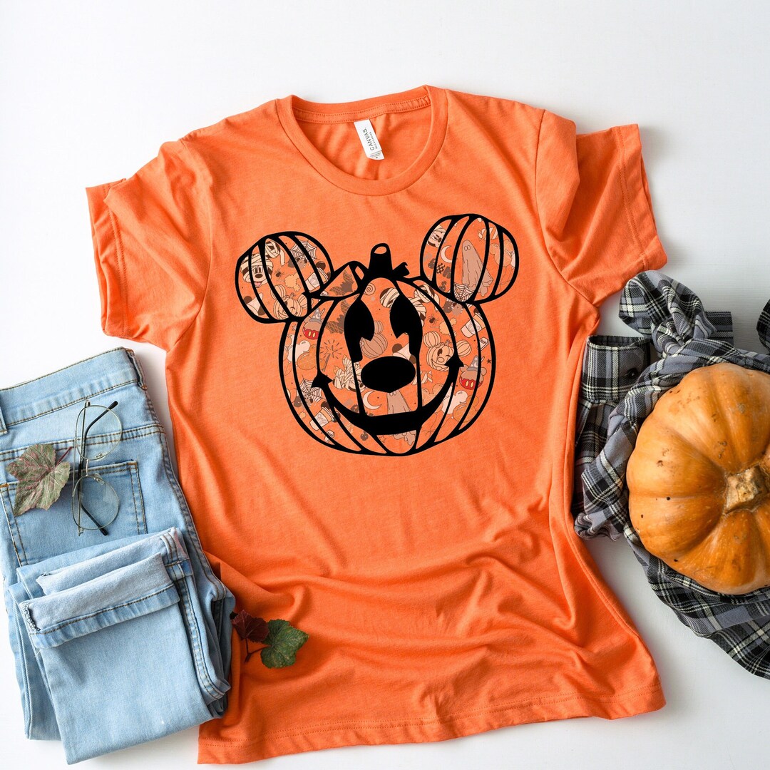 Mickey Pumpkin Shirt, Disney Pumpkin Shirt, Halloween Pumpkin ...