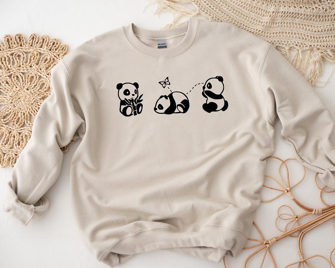 Panda's Sweatshirt, Baby Panda Shirt, Cute Animal Sweatshirt, Funny ...
