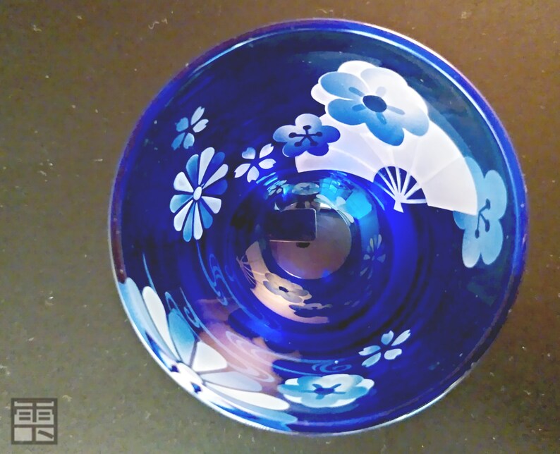Japanese Flower Glass Made in Japan - Etsy