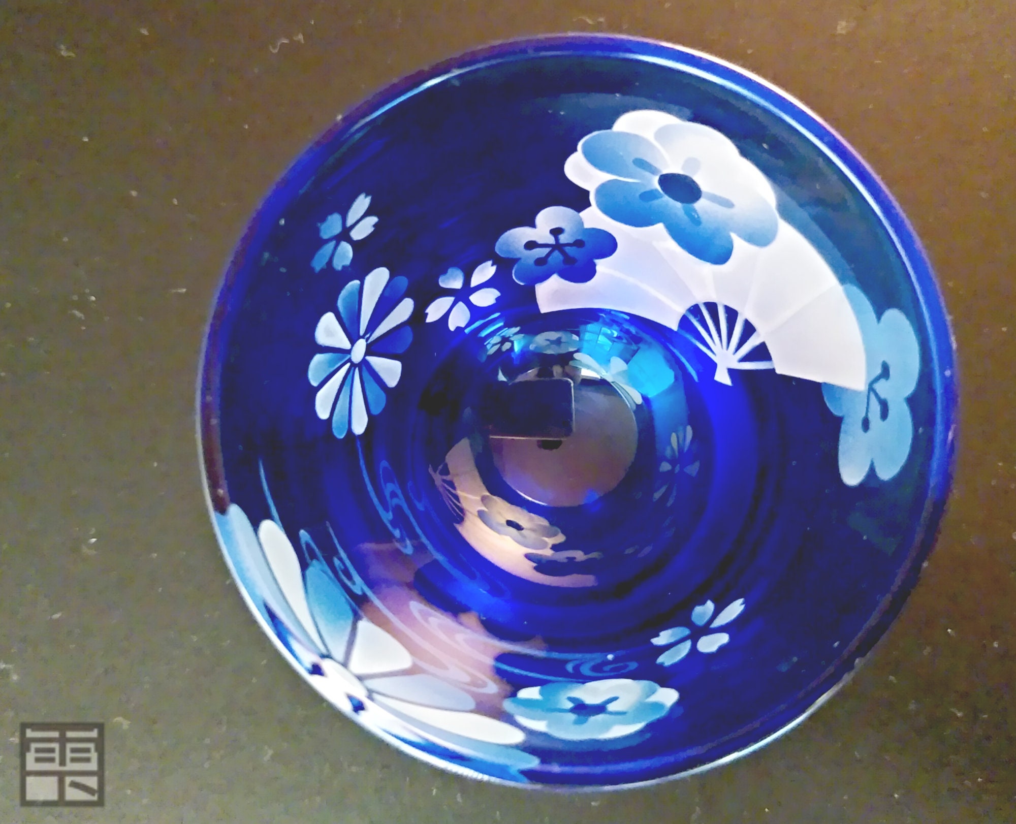 Japanese Flower Glass Made in Japan - Etsy