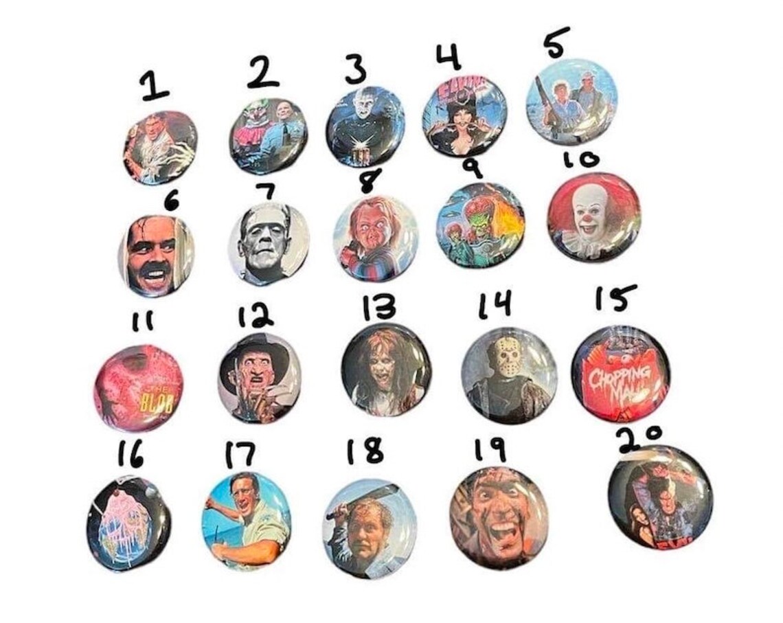 Horror Pins Horror Movie Pins - Etsy