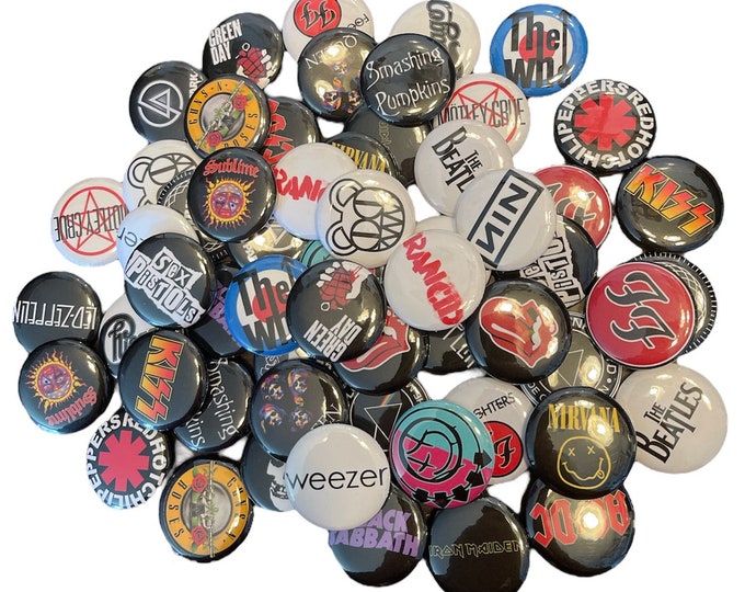 Rock Band Pins, Band Pins, Rock Pins - Etsy