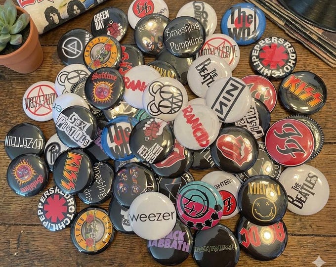 Rock Band Pins, Band Pins, Rock Pins - Etsy