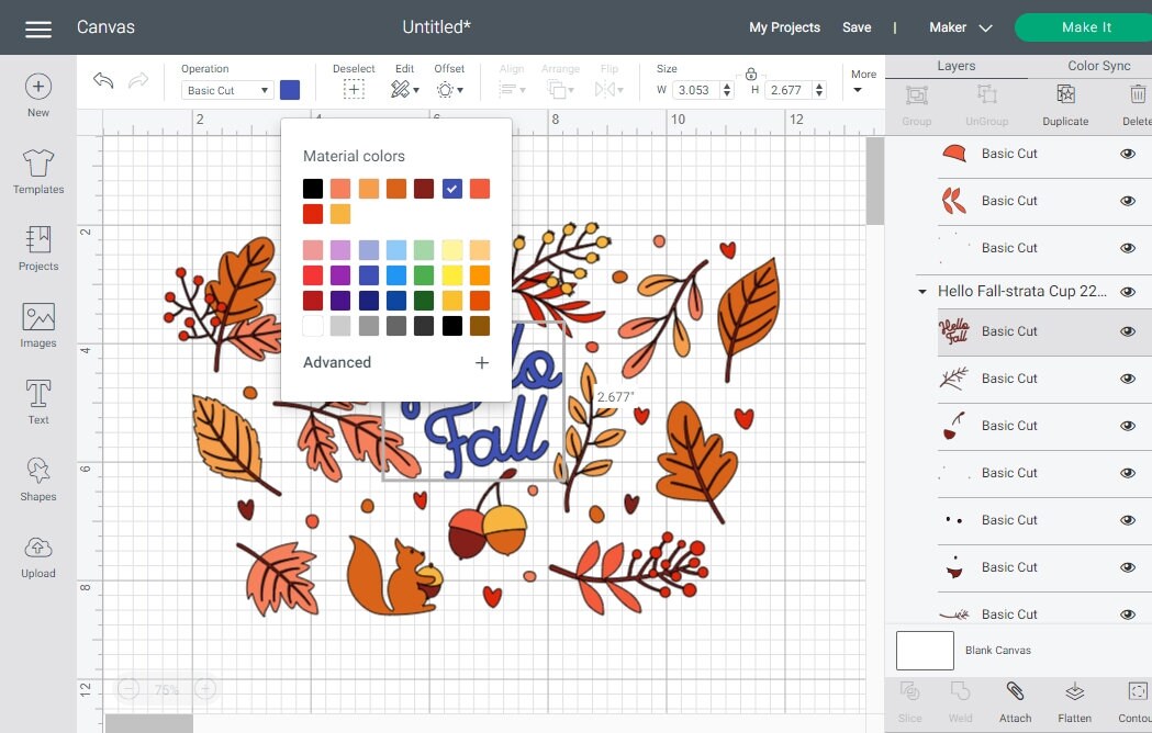 Hello Fall Full Wrap SVG for Strata Cup 22 Oz Fall Leaves - Etsy