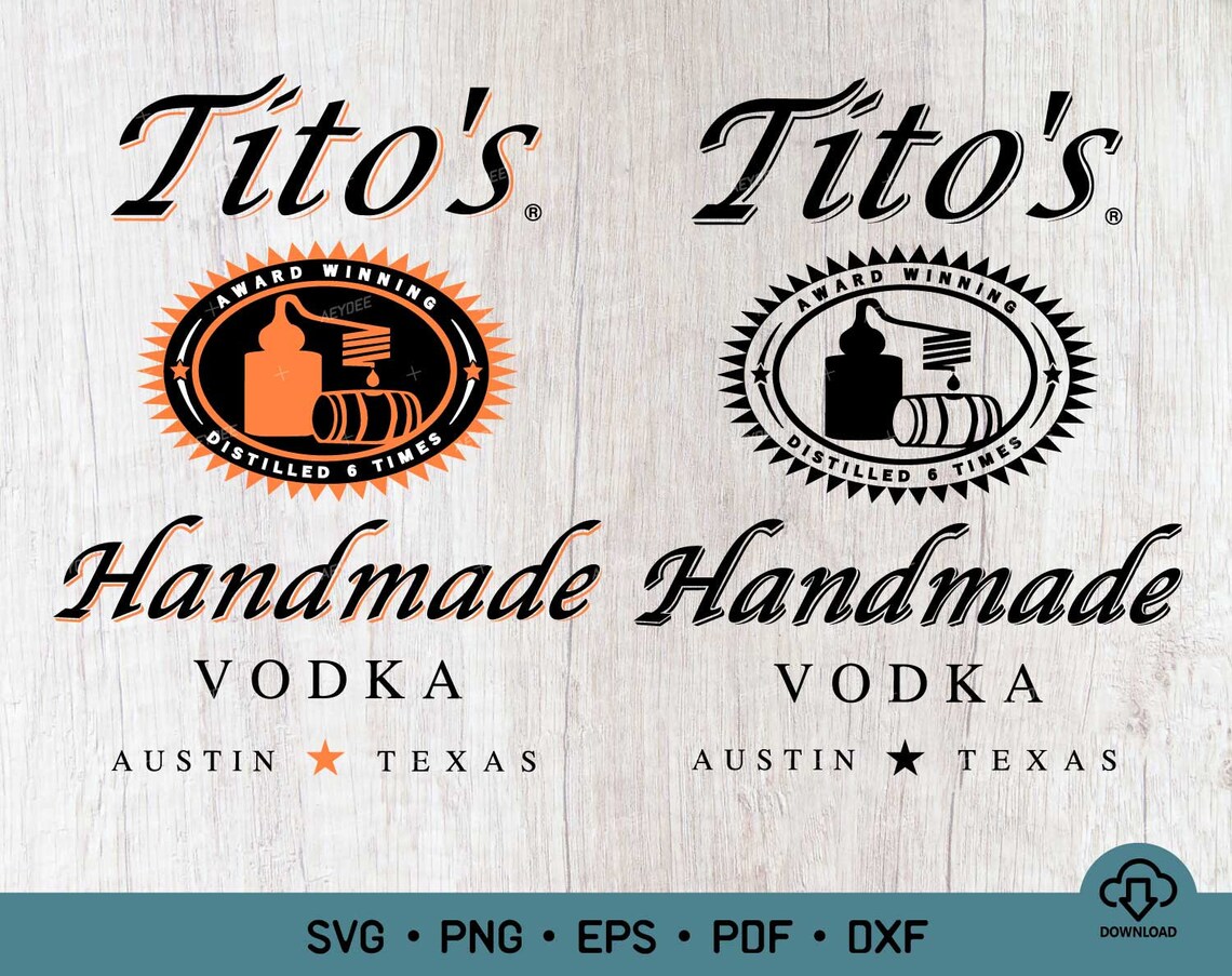 Tito's Vodka SVG Tito's Vodka Label Svg Tito's | Etsy