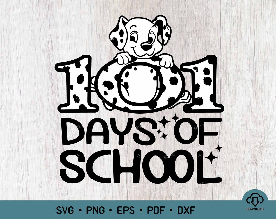 101 Days of School SVG, 101 Days of School Dalmatian Svg, Funny ...