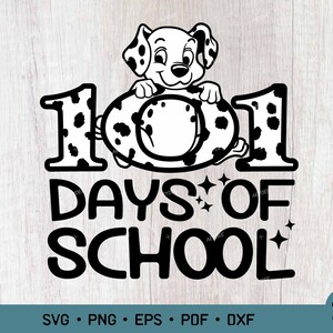 101 Days of School SVG, 101 Days of School Dalmatian Svg, Funny ...