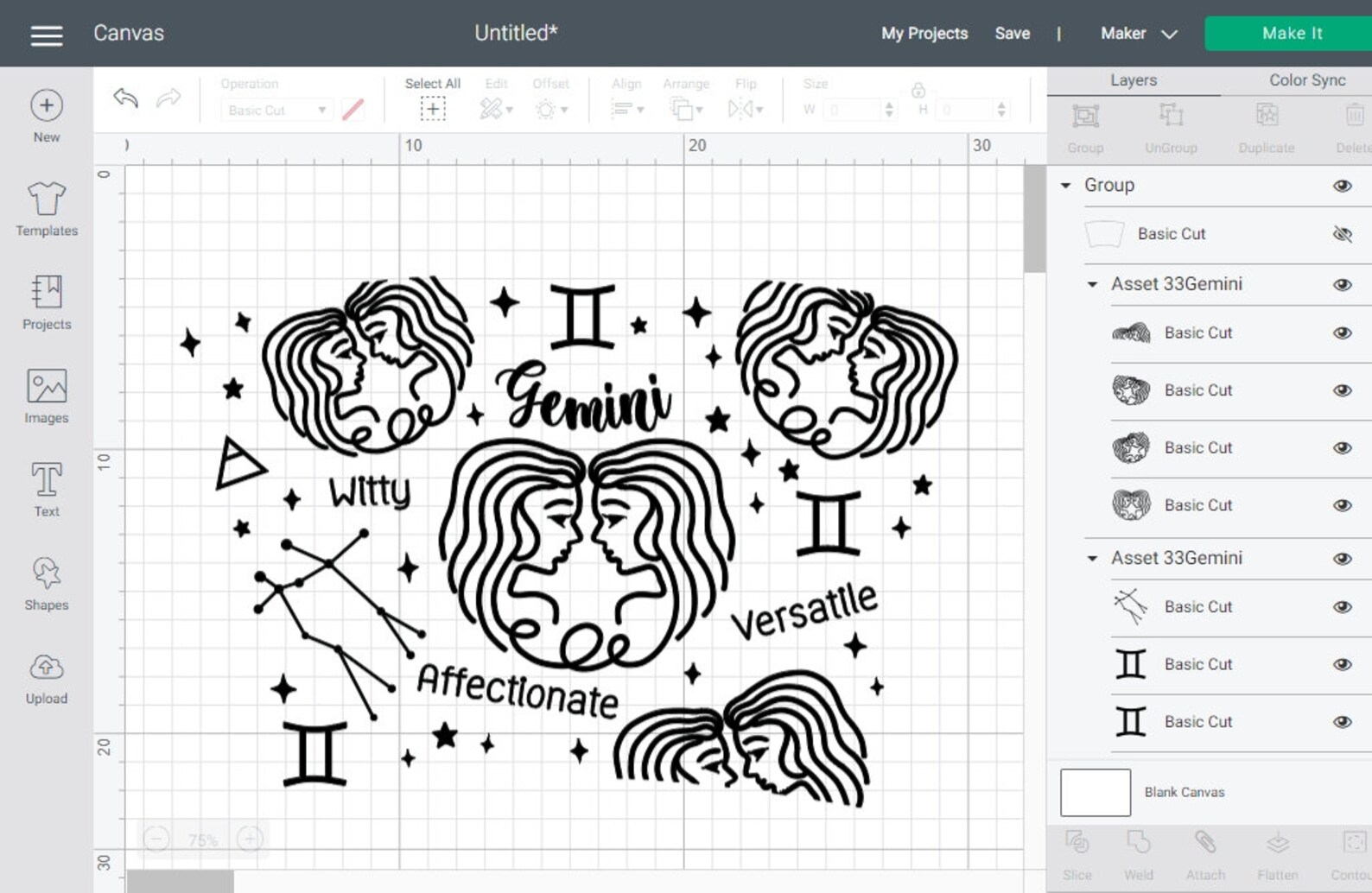 Gemini Zodiac Horoscope Svg for Strata Tumblers 22 Oz | Etsy