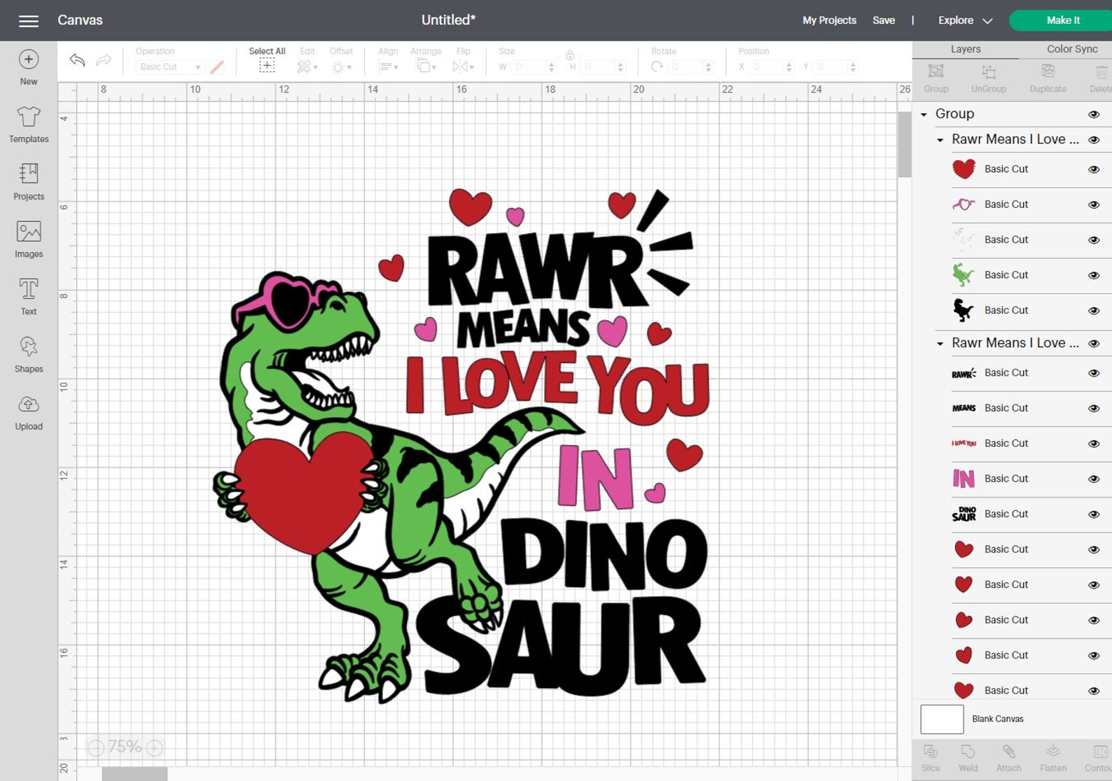 Rawr Means I Love You in Dinosaur Svg Valentine's Day T - Etsy