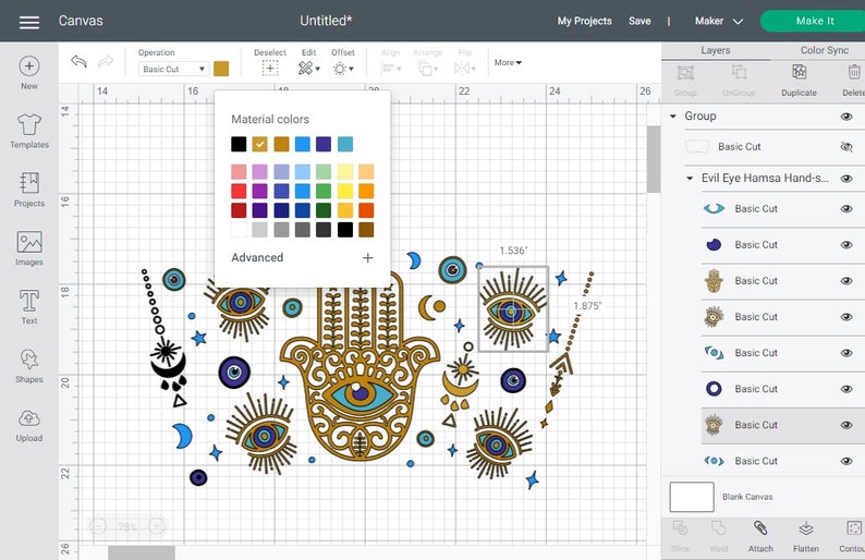 Evil Eye Hamsa Hand Svg for Strata Tumblers 16 Oz Protect - Etsy