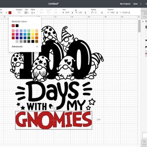 100 Days of School With Gnomies Svg Gnome 100 Days of School - Etsy