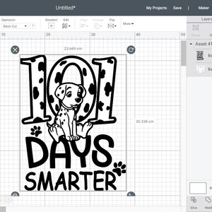 101 Days Smarter SVG, Dalmatian Svg, 101 Days of School SVG, Dalmatian ...