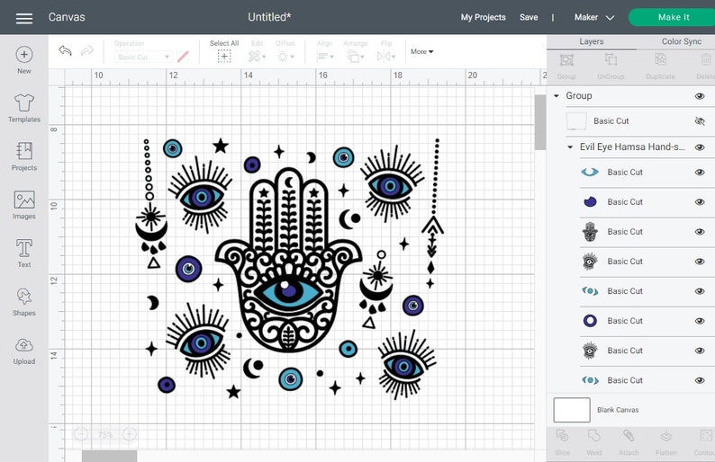 Evil Eye Hamsa Hand Svg for Strata Skinny Tumblers 16 Oz Evil - Etsy