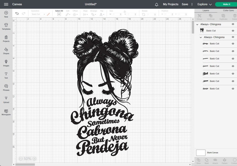Always Chingona Svg Sometimes Cabrona but Never Pendeja - Etsy