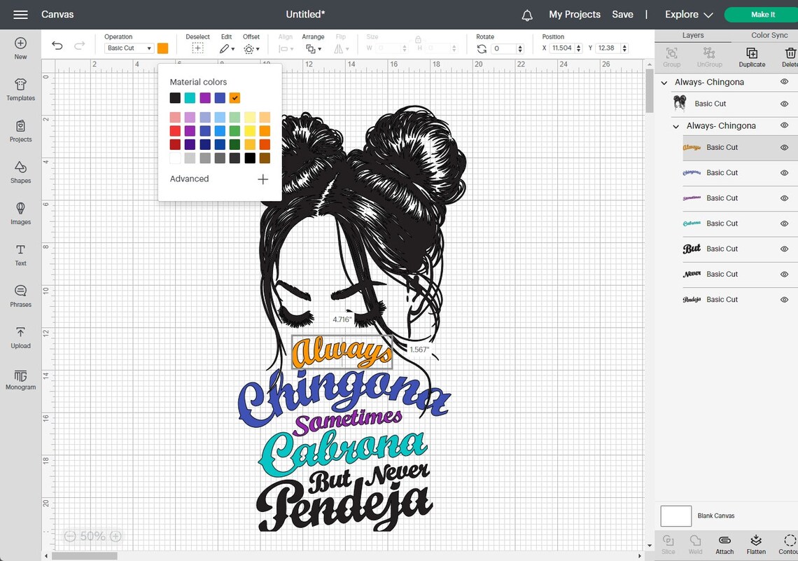 Always Chingona Svg Sometimes Cabrona but Never Pendeja - Etsy