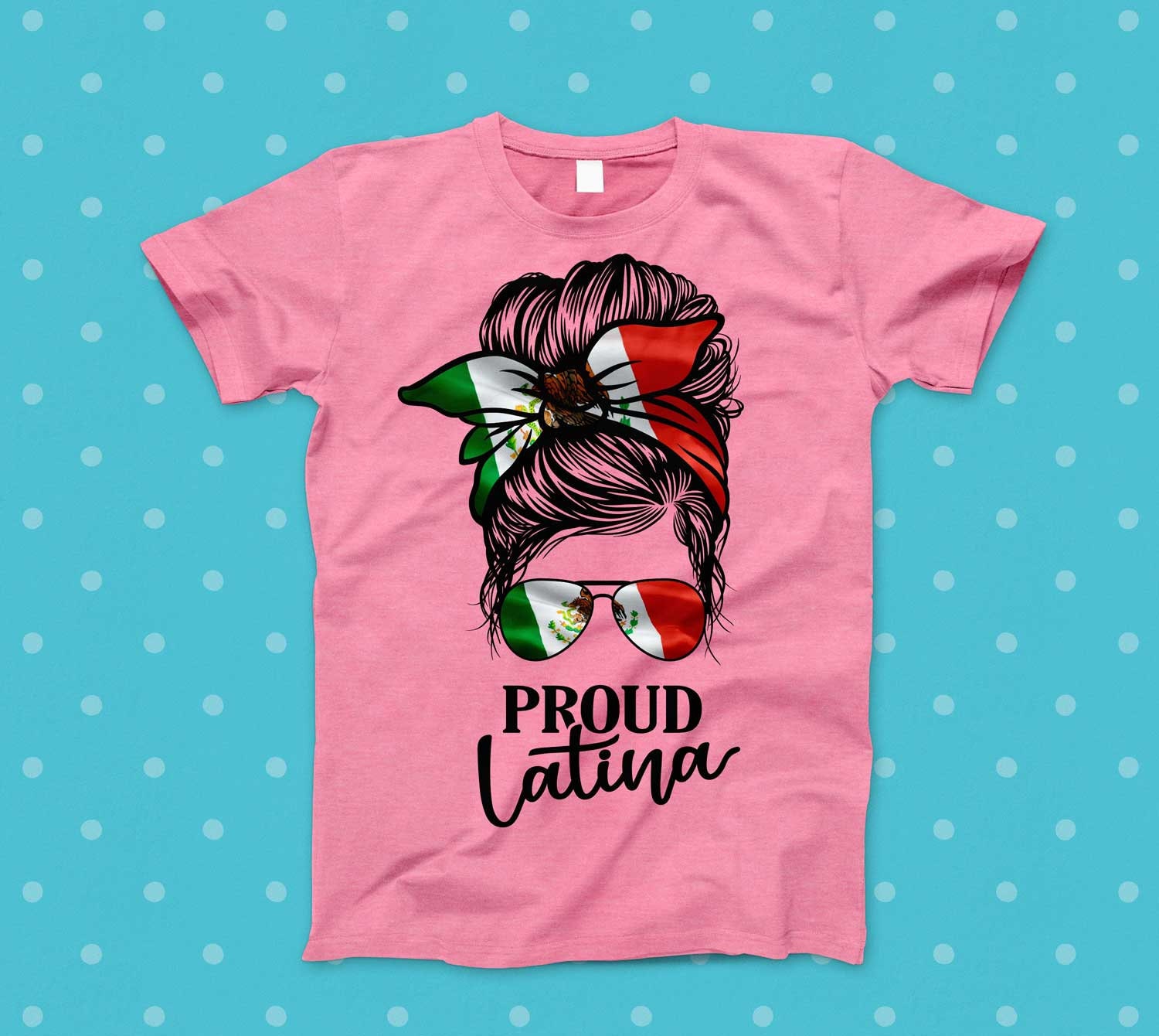 Proud Latina PNG, Messy Bun Png, Proud Latina Messy Bun Png, LATIN ...