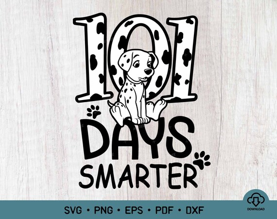 101 Days Smarter SVG Dalmatian Svg 101 Days of School SVG | Etsy