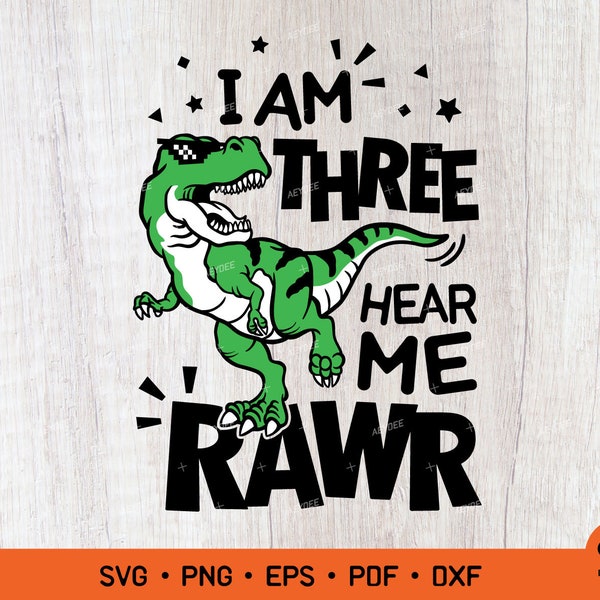 Three Rex Svg - Etsy