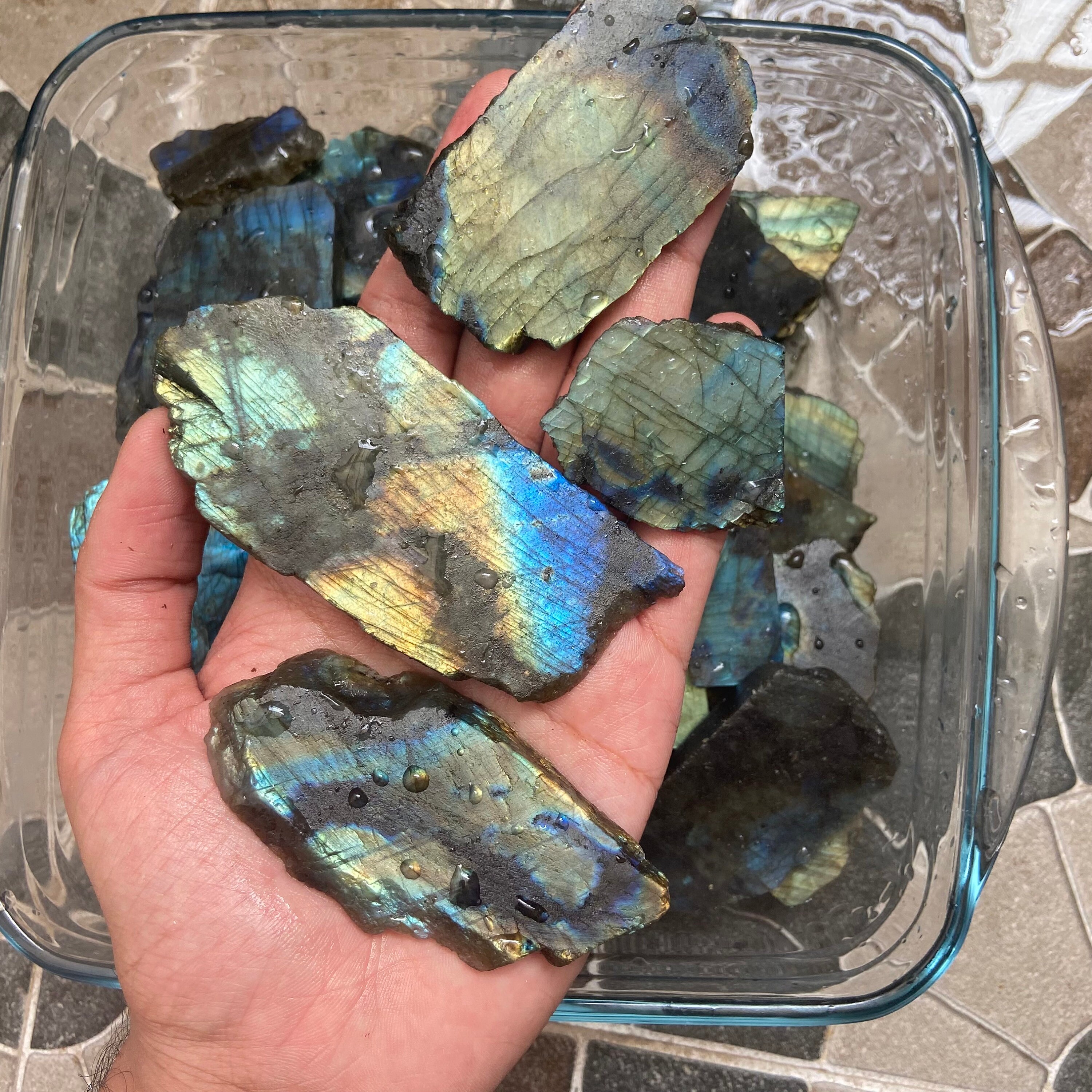 Big Uncut Labradorite Slab Plate Raw Labradorite Plates From - Etsy