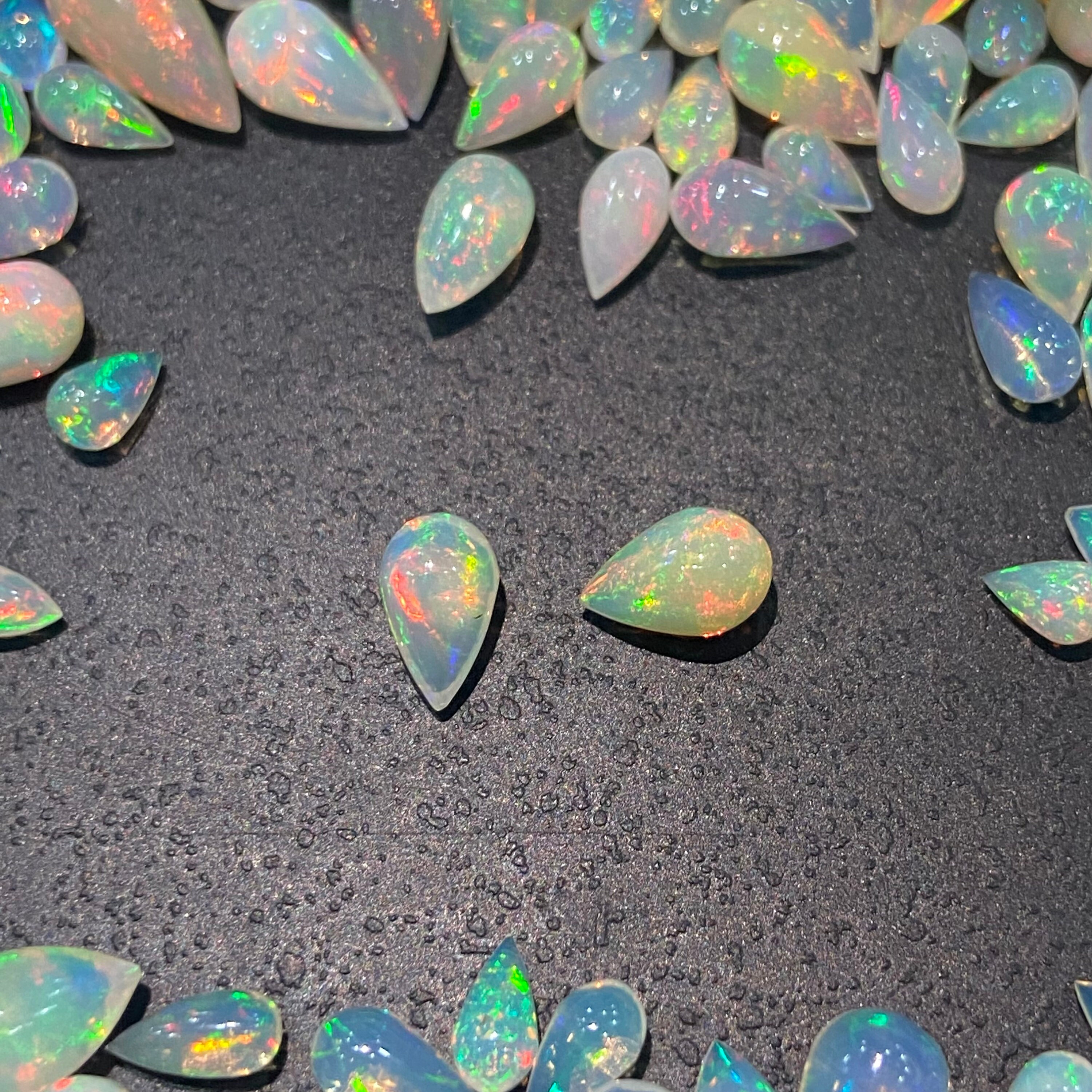Drilled Opals Drops - 6-8mm Sizes Ethiopian Mined Natura Opals AAAA ...