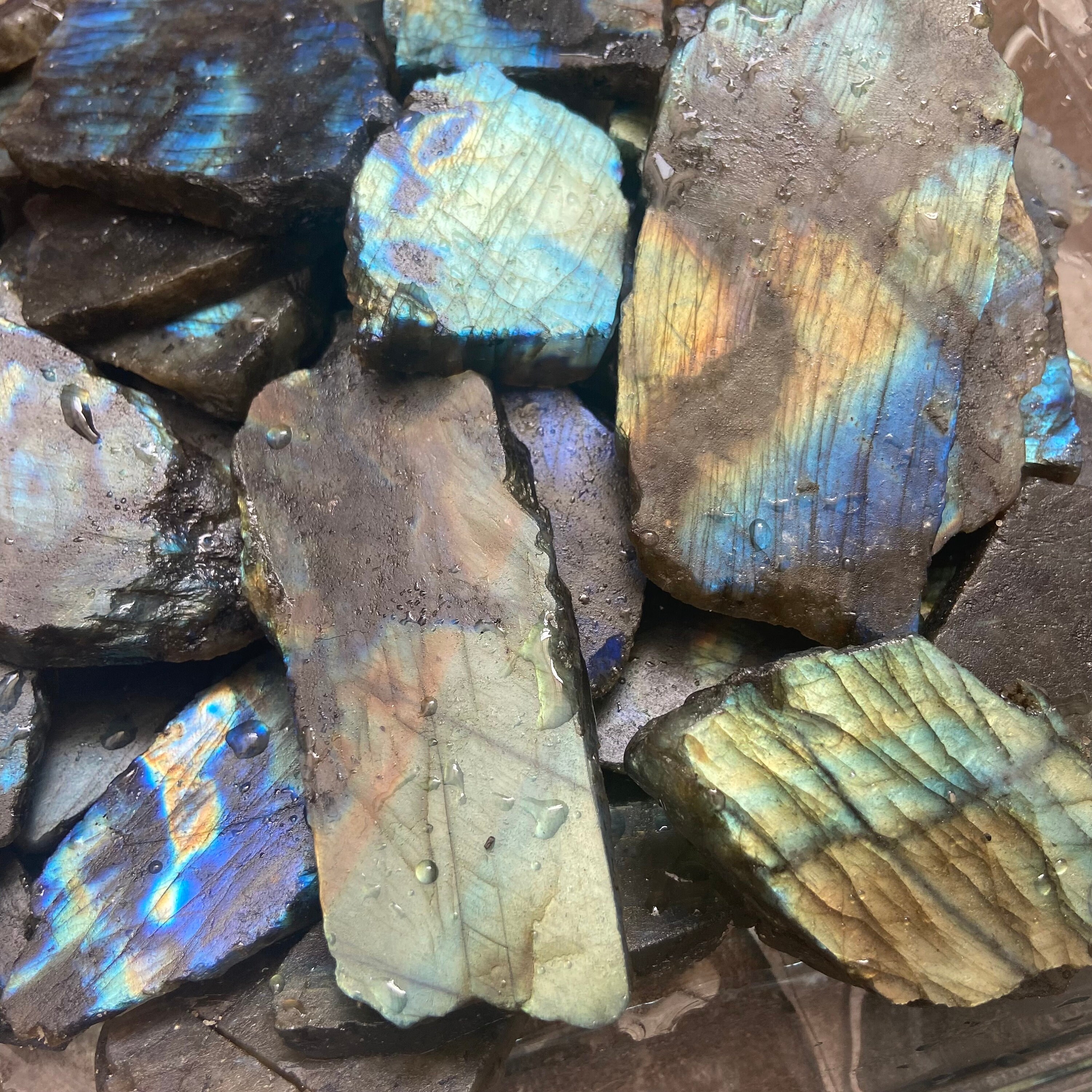 Big Uncut Labradorite Slab Plate Raw Labradorite Plates From - Etsy