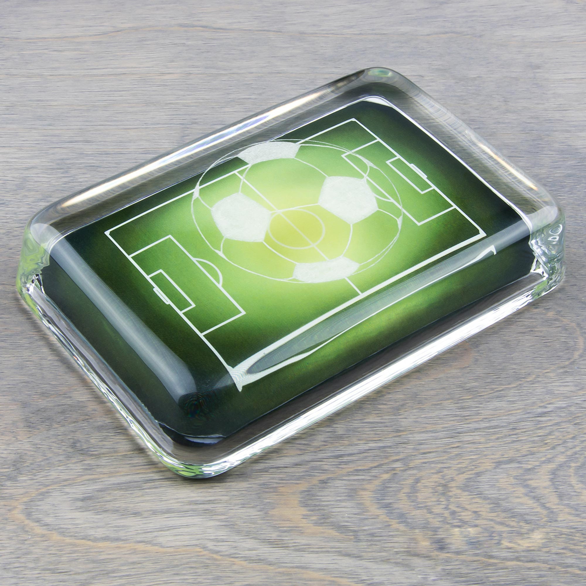 Soccer Glass Paperweight Limited Edition - Etsy