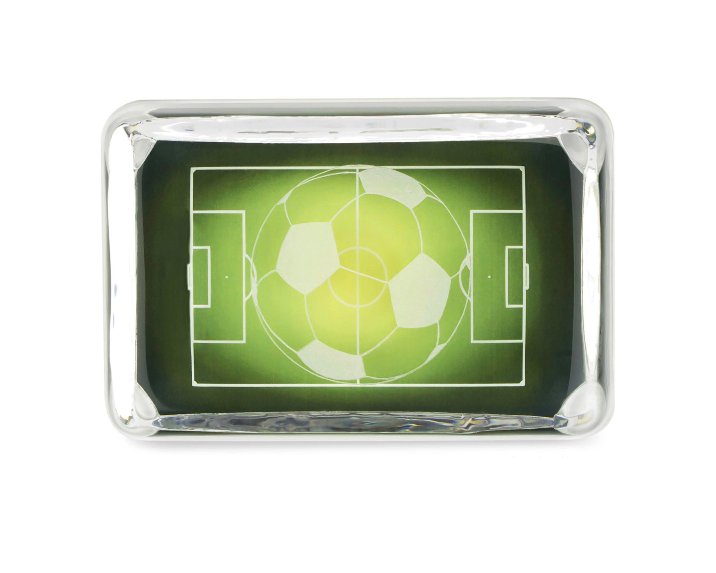 Soccer Glass Paperweight Limited Edition - Etsy