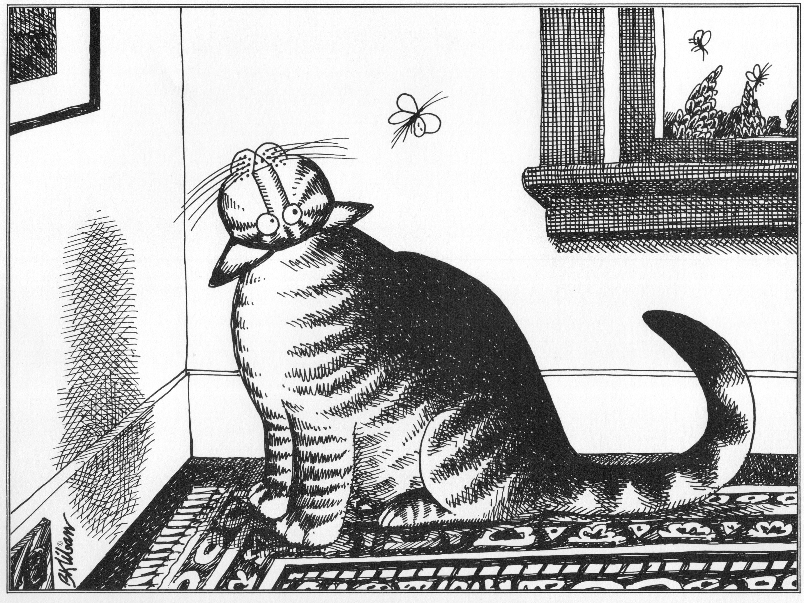 Drawing & Illustration Art & Collectibles Kliban Cat Art Vintage Print ...