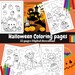 25 Halloween Coloring Page Set - Instant Download - Kids Halloween ...