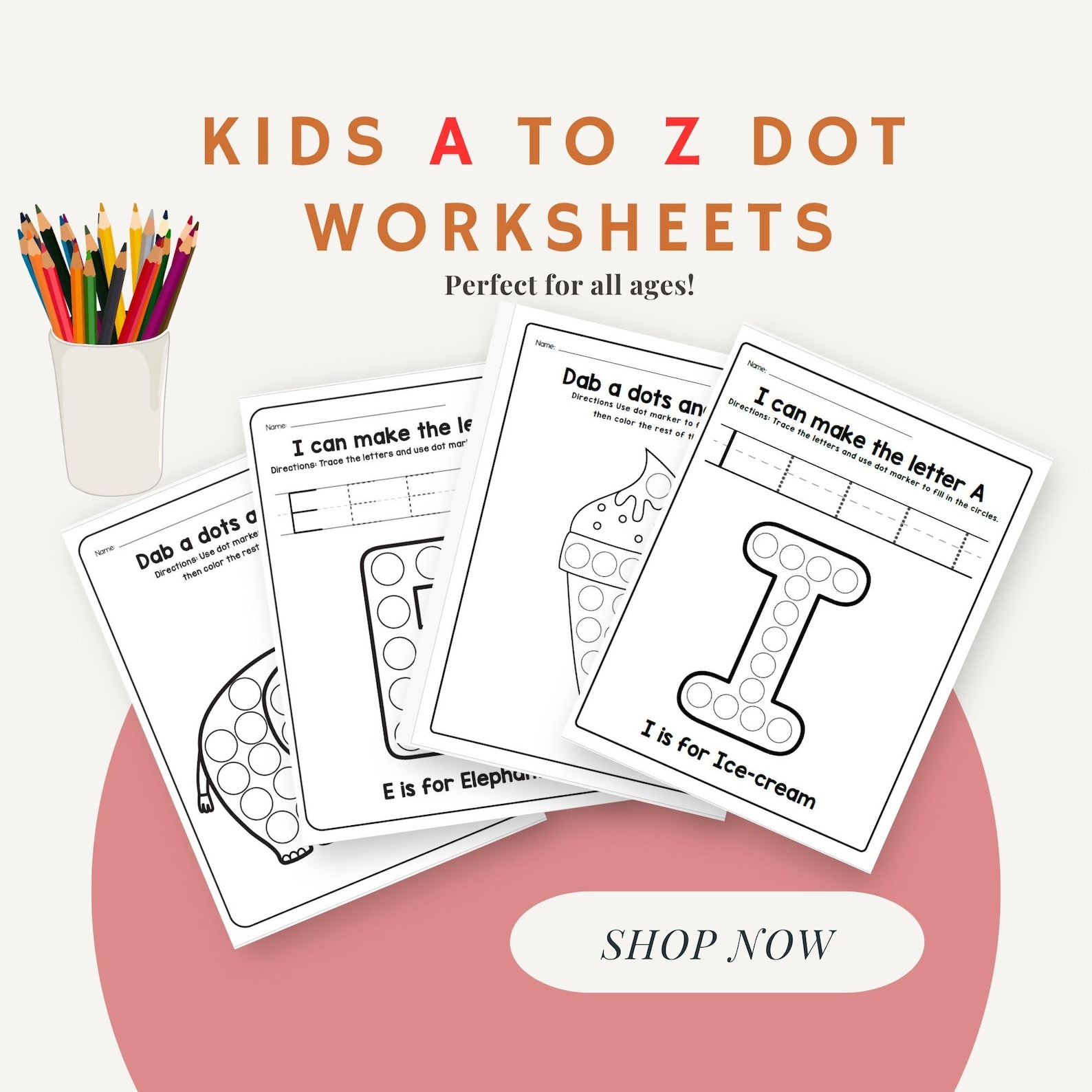 Alphabet Dot Marker Worksheets | Preschool & Kindergarten Activity ...