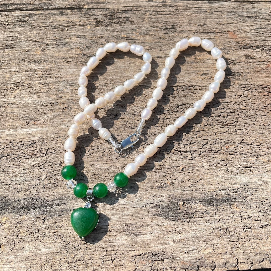 Freshwater Pearl Necklace Oval Shape Pearl Necklace Real Pearl Necklace ...