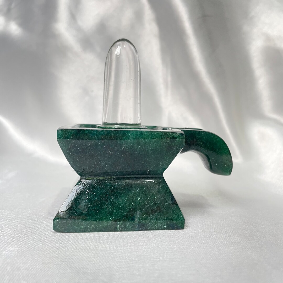 Green Jade Aventurine Shivling Natural Crystal Lingam for - Etsy