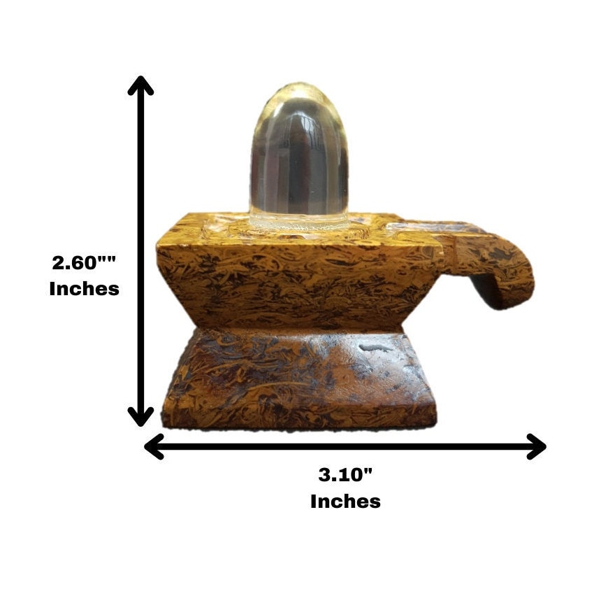 Lord Shiva 3 Inches Handmade Shivling with Transparent Lingam Healing ...