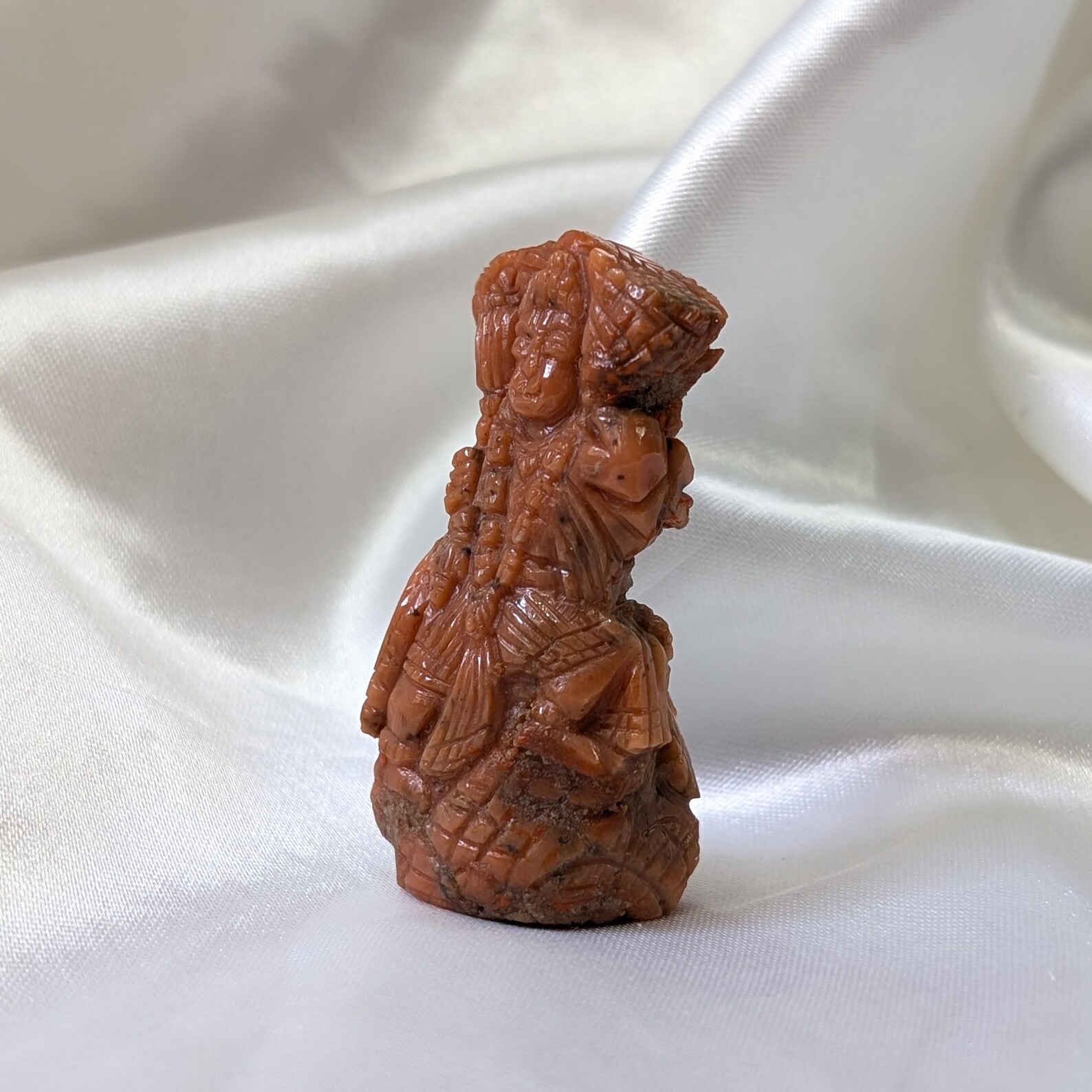Red Coral Hanuman Ji Idol 2.15" Certified Hindu God Statue - Etsy