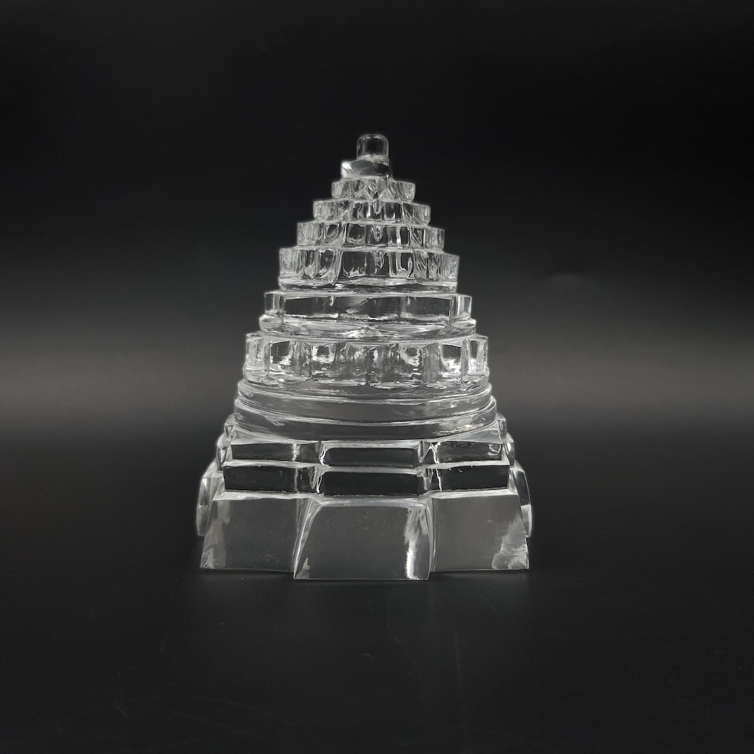 Crystal Sphatik Shree Yantra Lab Certified White Crystal Clear - Etsy