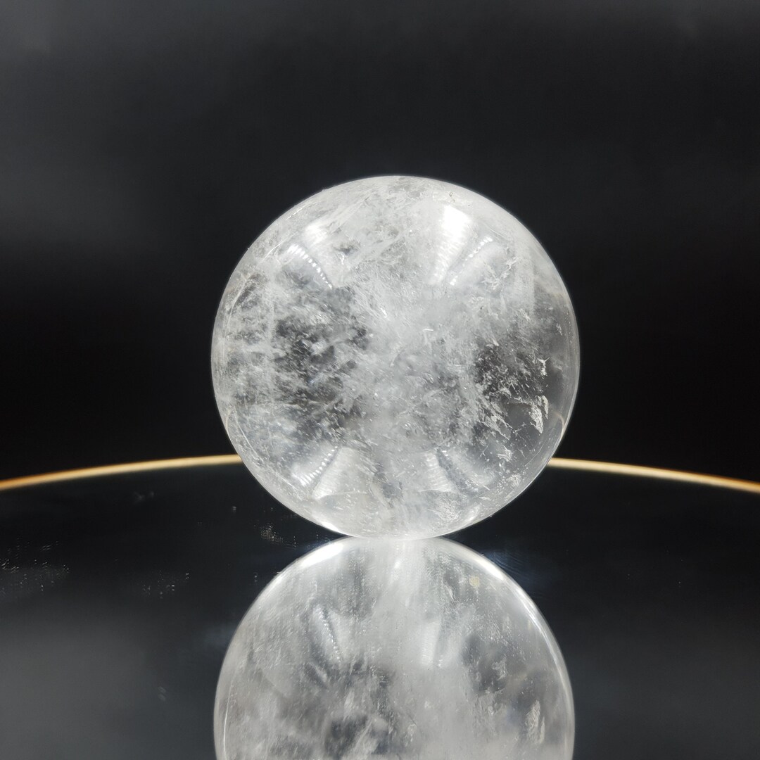 Crystal Sphere White Natural Sphatik Sphere 61.41MM Sphatik Sphere - Etsy