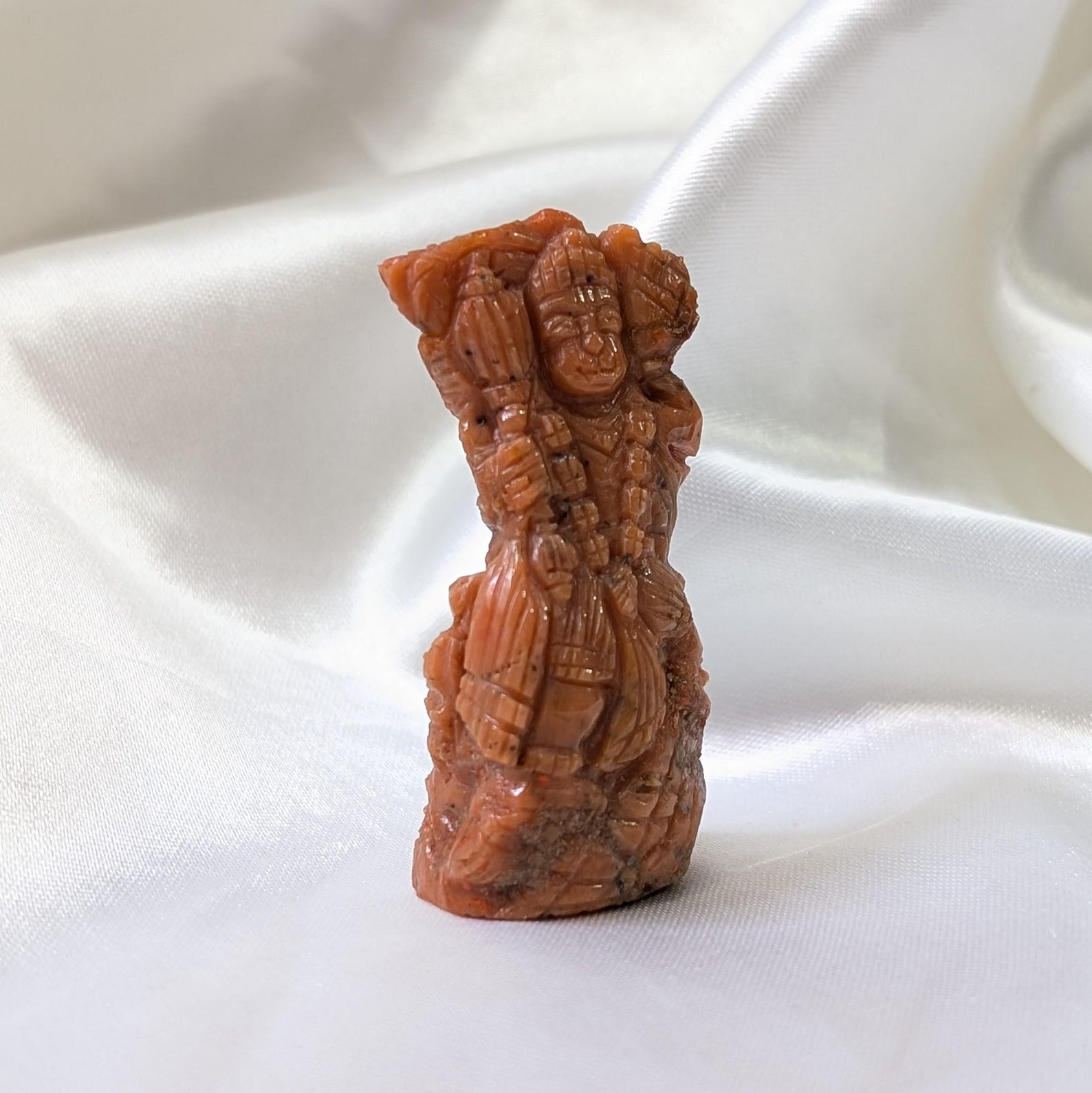 Red Coral Hanuman Ji Idol 2.15" Certified Hindu God Statue - Etsy