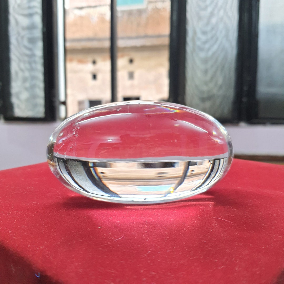 Crystal Sphatik Lingam 4.50 White Sphatik Crystal Clean Lingam for ...